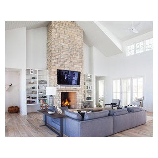 Koda Modern Farmhouse - Farmhouse - Living Room - Denver - by ...