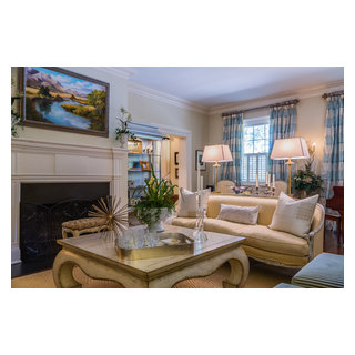 La Maison Raleigh - Transitional - Living Room - Raleigh - by Catherine ...