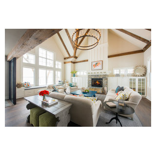 Lake Cottage - Beach Style - Living Room - Other - by Radiant Homes | Houzz