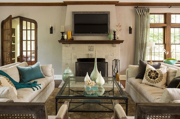 Lush Tradition: Elements of the American Tudor Living Room