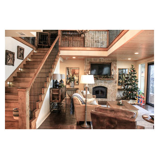 Lake House - Rustic - Living Room - Austin - by Ceci Bates Custom Homes ...