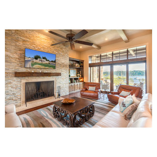 Lake Travis Estate - Contemporary - Living Room - Austin - by Jenkins ...