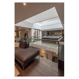 Large 6x5 metre skylight window and blind - Contemporary - Living Room ...