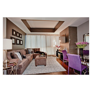 Las Vegas Strip Highrise Condo - Contemporary - Living Room - Las Vegas ...
