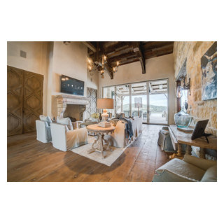 Lavish on Lake Travis, Lake Travis, TX - Rustic - Living Room - Austin ...