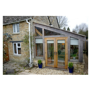 Lean to extension - Country - Living Room - Wiltshire - by Made in Oak ...