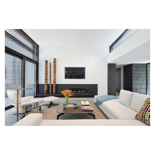 LEED-Certified Greenwich Modern - Contemporary - Living Room - New York ...