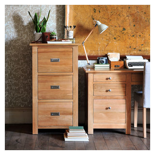 Light Oak 3 Drawer Filing Cabinet - Farmhouse - Living Room - Other ...