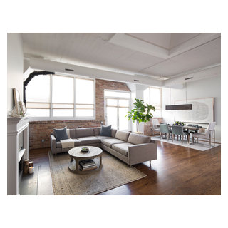 Lincoln Park Loft - Contemporary - Living Room - Chicago - by Haven ...