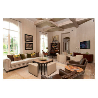 Living and Family Rooms - Contemporary - Living Room - Houston - by ...