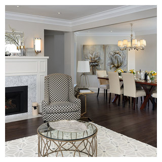 Living Dining Room Designed by Georgian Reno - Transitional - Living ...