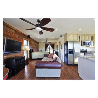 Living Room and Open Bedroom - Rustic - Living Room - Austin - by ...