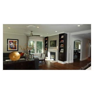 Living Room at Glencoe LEED home - Contemporary - Living Room - Chicago ...