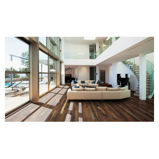 Living Room | Black Walnut | Exclusive - Contemporary - Living Room ...