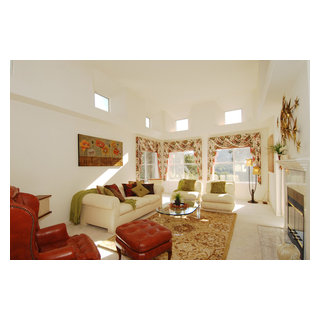 Living Room-Expansive Clerestory Window - Transitional - Living Room ...