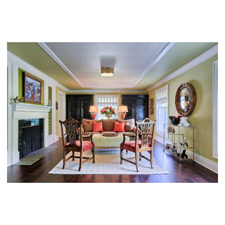 Living Room, Family Room, Hallway Renovation - Transitional - Living ...