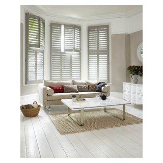 Living Room Plantation Shutters - Modern - Living Room - Perth - by User | Houzz