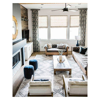 Living Room Refresh - Contemporary - Living Room - Austin - by BANDD ...