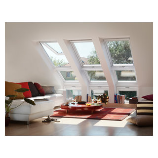 Living Room Sloping & Vertical Windows - Modern - Living Room - by ...