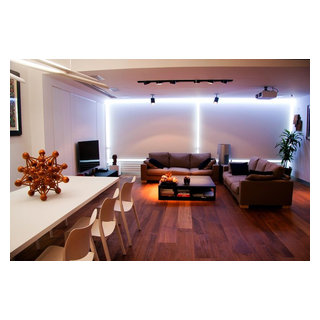 Living room with indirect recessed LED light. - Modern - Living Room ...