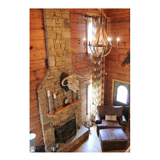 Log Cabin Makeover - Traditional - Living Room - Nashville - by JD's ...