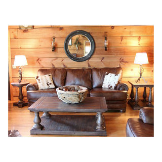 Log Cabin Makeover - Traditional - Living Room - Nashville - by JD's ...