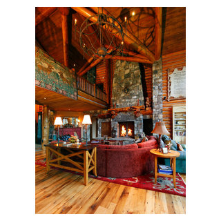 Log Home - Traditional - Living Room - Other - by Elliott F. Brainard ...