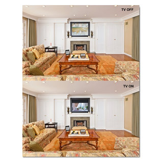 Los Angeles hidden audio video system - Traditional - Living Room - Los Angeles - by DSI Luxury ...