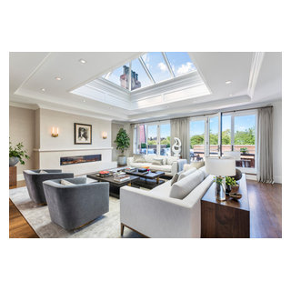 Luxury Living Room with Private Terrace - Transitional - Living Room ...