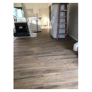 Luxury Vinyl Plank, Carpet, Baseboards and Cedar Closet - Contemporary ...