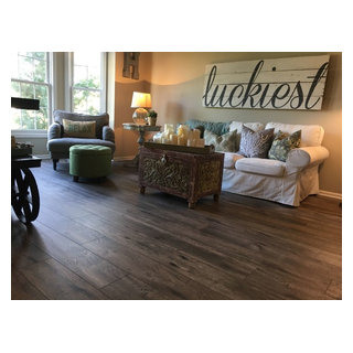 Luxury Vinyl Plank Flooring - Traditional - Living Room - Cleveland ...