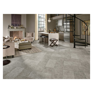 Luxury Vinyl Tile Living Area - Eclectic - Living Room - Columbus - by ...