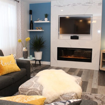 75 Laminate Floor Living Room Ideas You'll Love - January, 2025 | Houzz