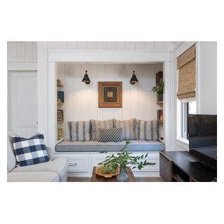 Margaux Farmhouse - カントリー - リビング - アルバカーキ - Barbara Purdy Design Inc ...