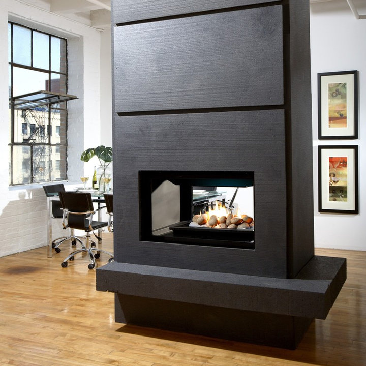 Two Sided Fireplace - Photos & Ideas | Houzz