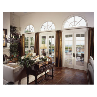 Masonite Wood Door in White - Traditional - Living Room - Tampa - by ...