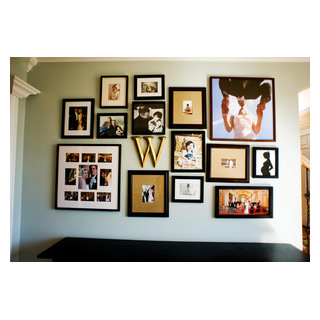 Memory Wall - Eclectic - Living Room - Chicago - by Esslinger Design ...