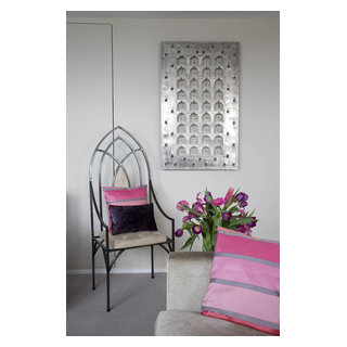 Metal and crystal wall hanging - Eclectic - Living Room - London - by ...