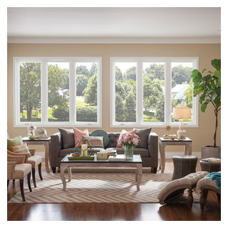 MI Windows and Doors 1675 Casement Vinyl Window - Contemporary - Living ...