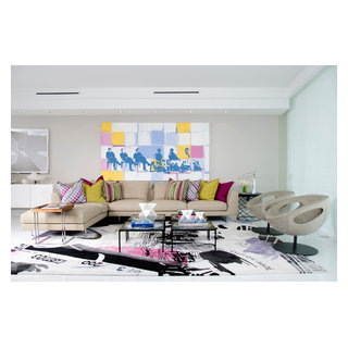 Miami High Rise Remodeling - Contemporary - Living Room - Miami - by ...