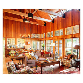 Michigan Lake House - Rustic - Living Room - Chicago - by Alan Design ...