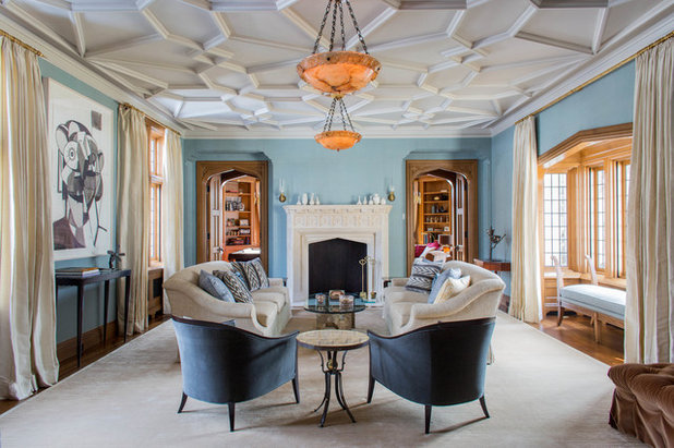 Lush Tradition: Elements of the American Tudor Living Room