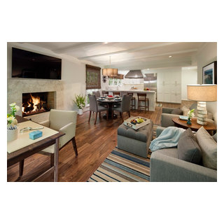 MidCentury Modern "ADA Accessible" Guest House - Transitional - Living ...