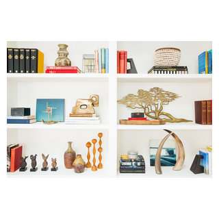 Midcentury Modern Library - Midcentury - Living Room - San Francisco ...