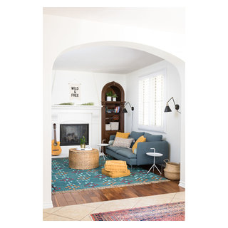 Midcentury Spanish Farmhouse - Transitional - Living Room - Los Angeles ...