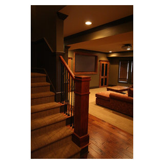 Milton Basement - Rustic - Living Room - Atlanta - by True Built, Inc ...