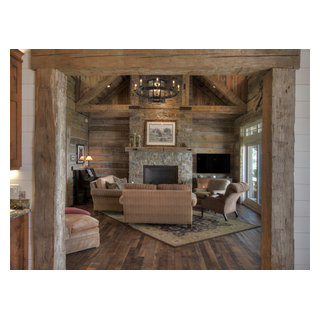 Minnesota Lake Home - Rustic - Living Room - Minneapolis - by Big Wood ...