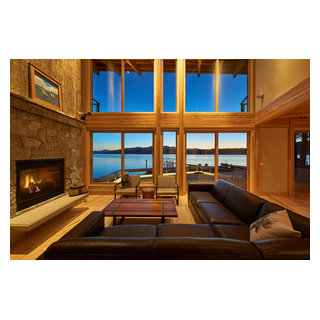 Modern Cabin at Priest Lake, ID - Living Room - Seattle - by Tammie ...