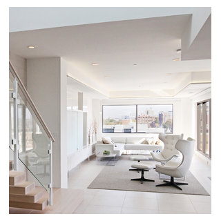 Modern Condo in Michigan - Contemporary - Living Room - Detroit - by ...