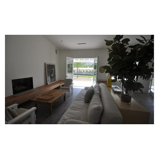 Modern Ranch House Design by Nicholas Lee - Contemporary - Living Room ...